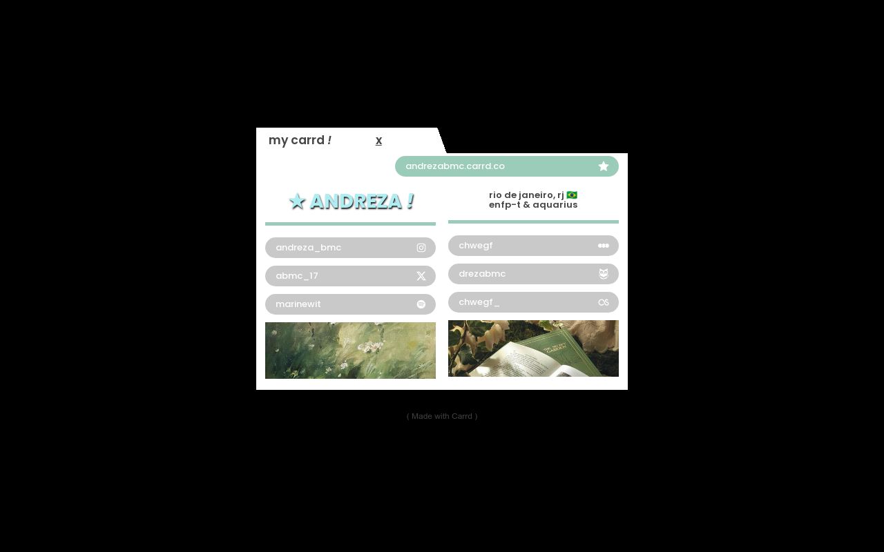 # dreza’s carrd’ (copy)